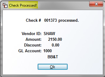 Hand Check Void Check