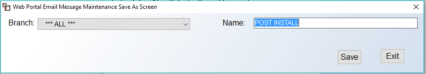 How to Set Up / Change a Web Portal Email Message
