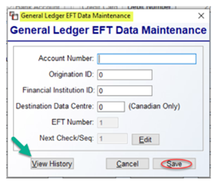 Electronic Funds Transfer Setup & Processing