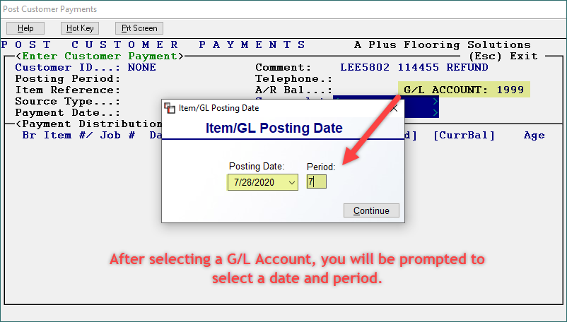 Moving a Refund in the Customer Payment Register to an Invoice in A/P ...
