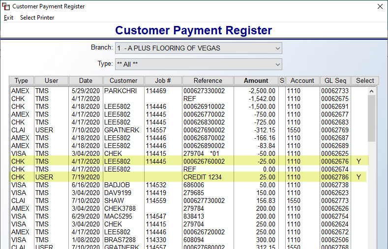 Moving a Refund in the Customer Payment Register to an Invoice in A/P ...