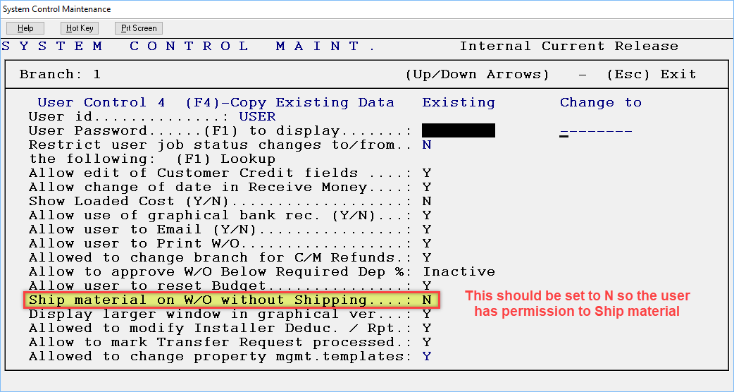 Permission to Mark Material as Shipped