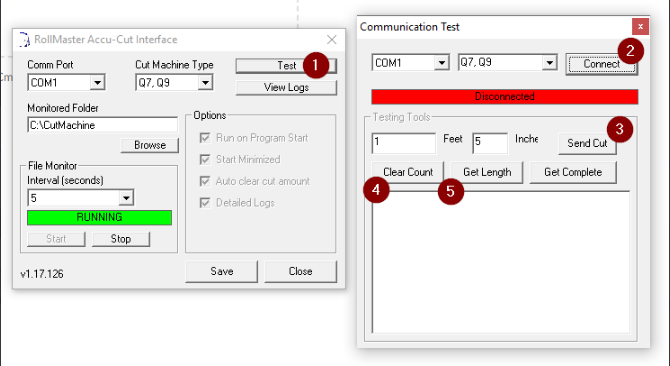 Testing the Cut Interface