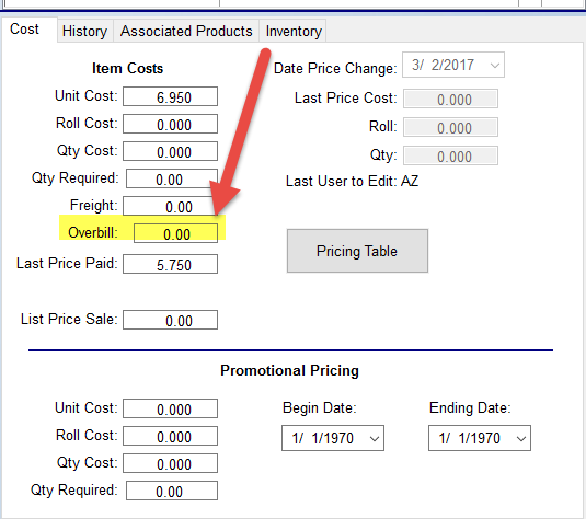 Adding Overbill Amounts to Job Costs