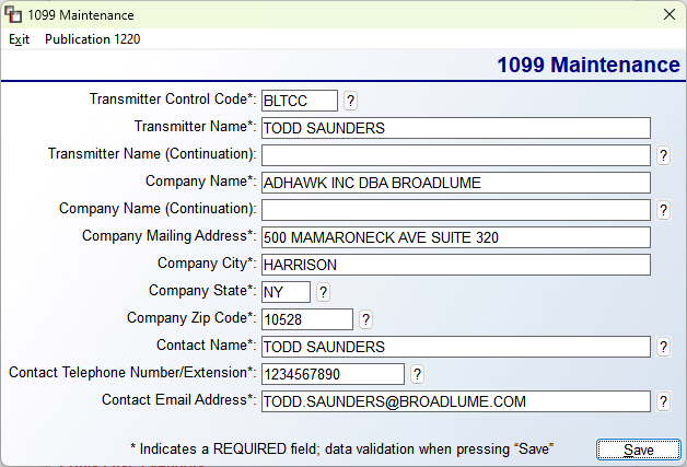 1099 e-file Setup Before Filing—All New for 2024 e-filing